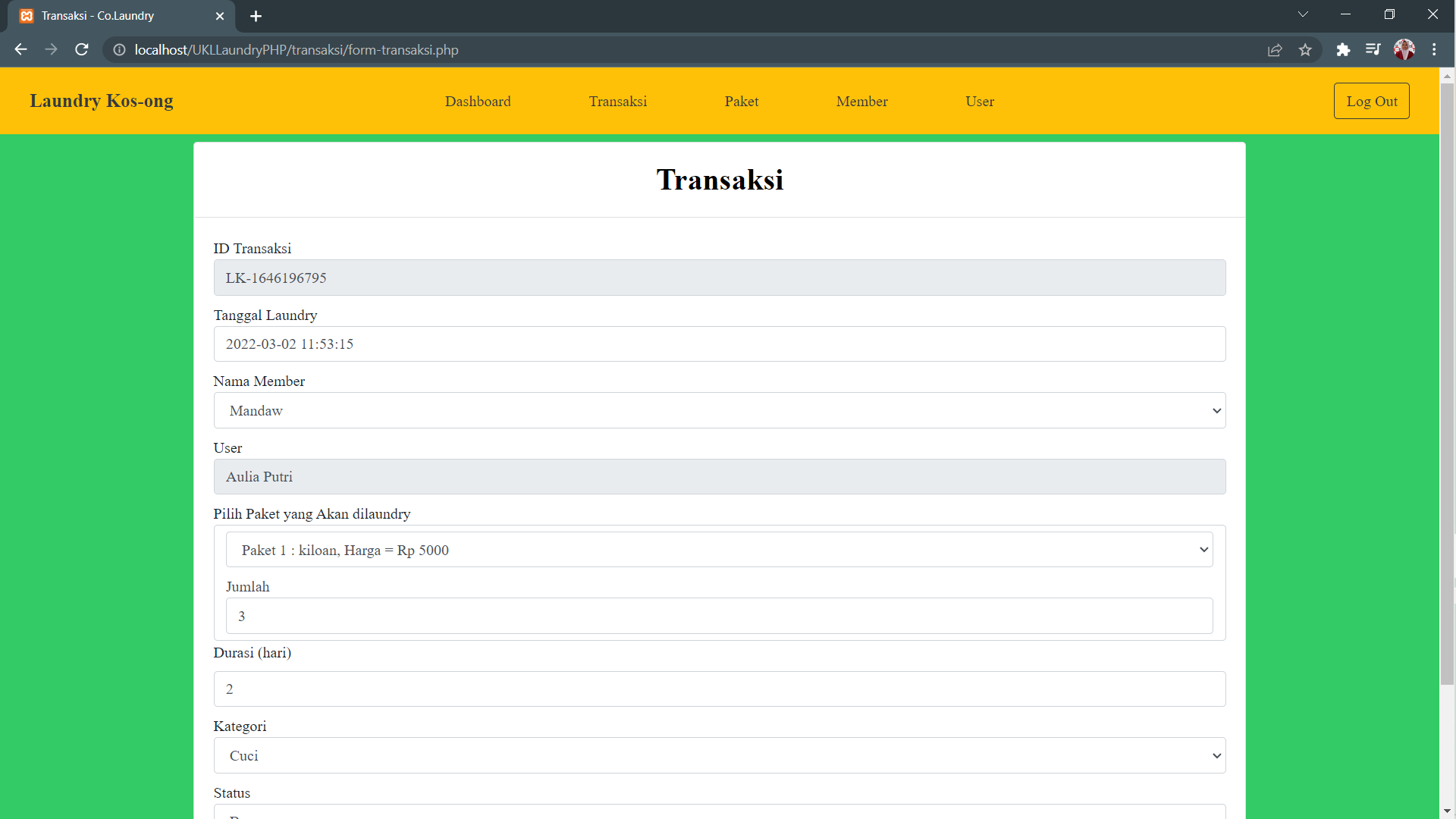My Portofolio | Aulia Putri Ramadhani